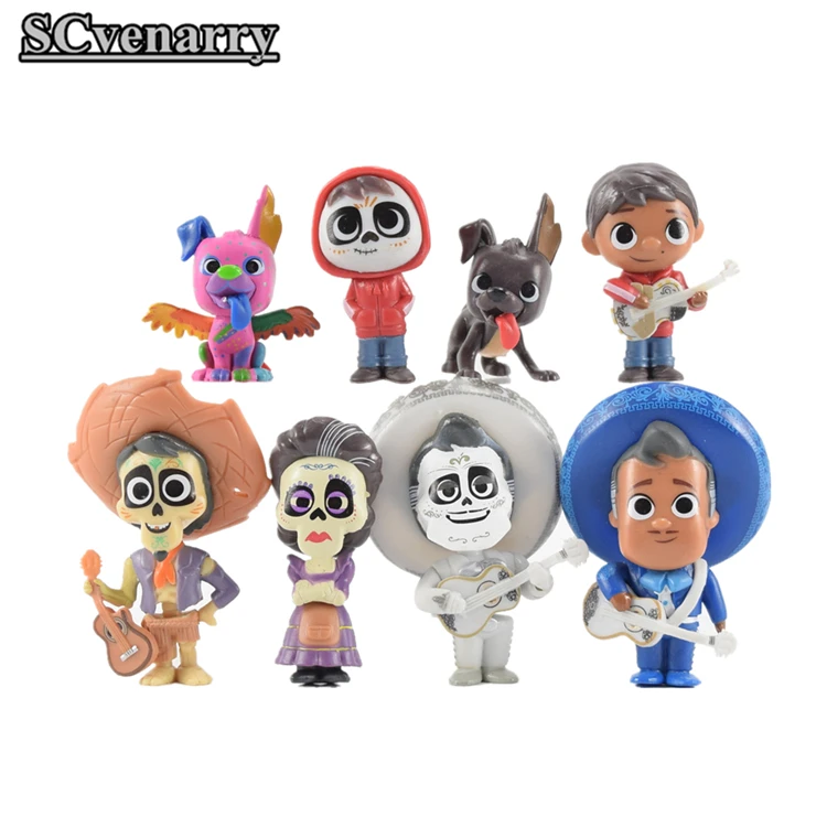 8pcs/set Movie Coco Miguel Riveras Miguel Ernesto De La Cruz Hector ...