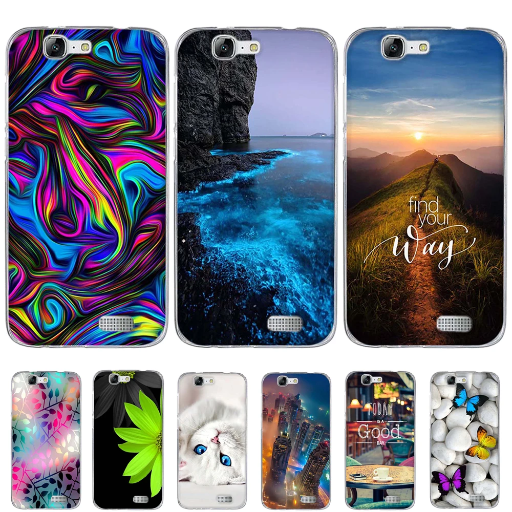 Funda de silicona para Huawei Ascend G7, carcasa trasera de Animal Tpu ...