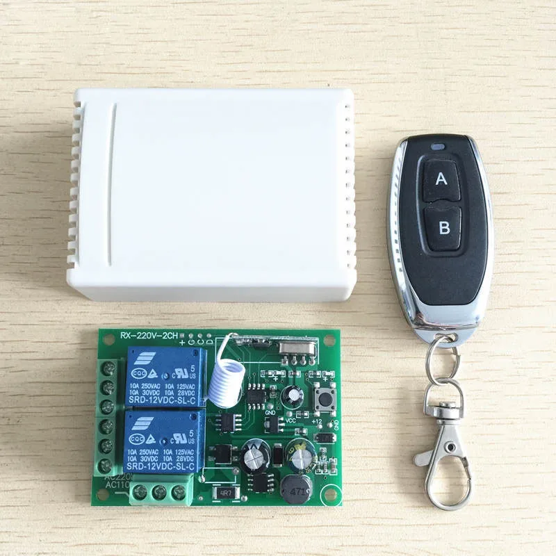 Universal 433 Mhz Wireless Control Switch Relay 220V 2CH Receiver ... Universal 433 Mhz Wireless Control Switch Relay 220V 2CH Receiver ...