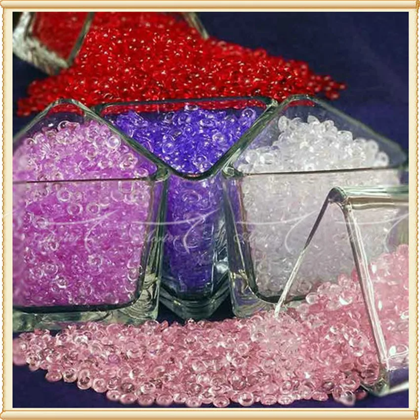 500pcs Acrylic diamond wholesale super bright acrylic diamond wedding ...