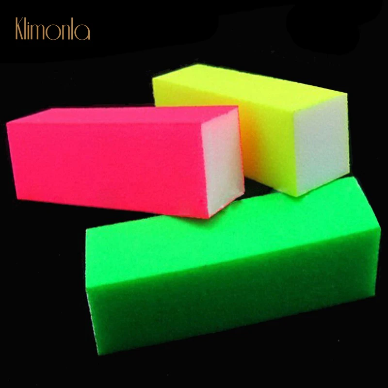 2 Buffing Sanding Buffer Nail Files Fluorescent Color 4 Sides Polished Gel Polish Nail Buffer