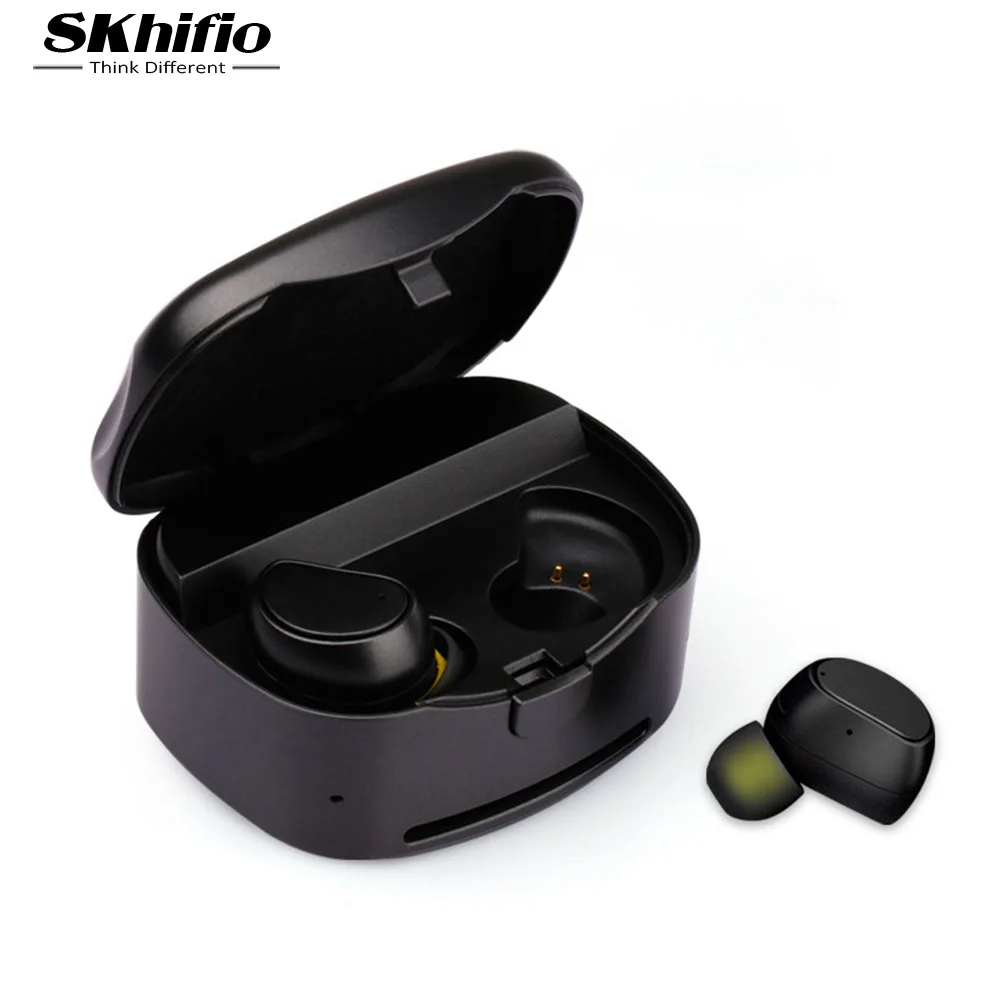 SKhifio Twins True Wireless Bluetooth Earphone with Mic In Ear Mini TWS ...
