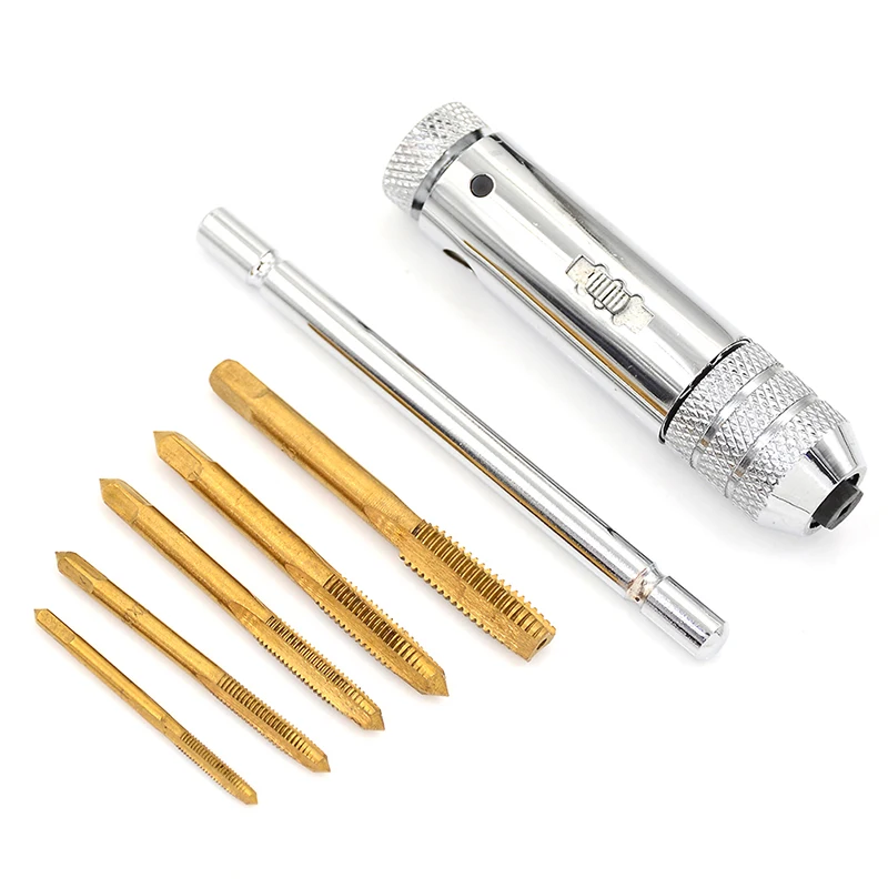 Aliexpress.com : Buy 1 Set Adjustable Hand Screw Tap Set & T Handle ...