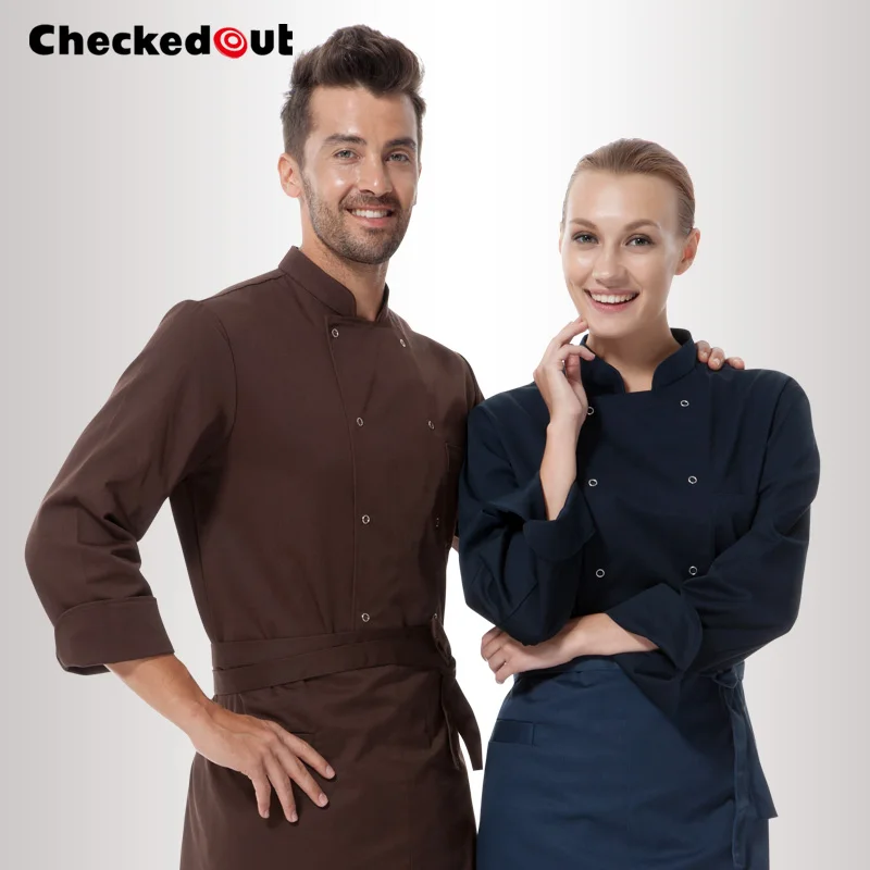 Brands checkedout Chef Uniform Plus size Uniform Restaurant Chef's ...