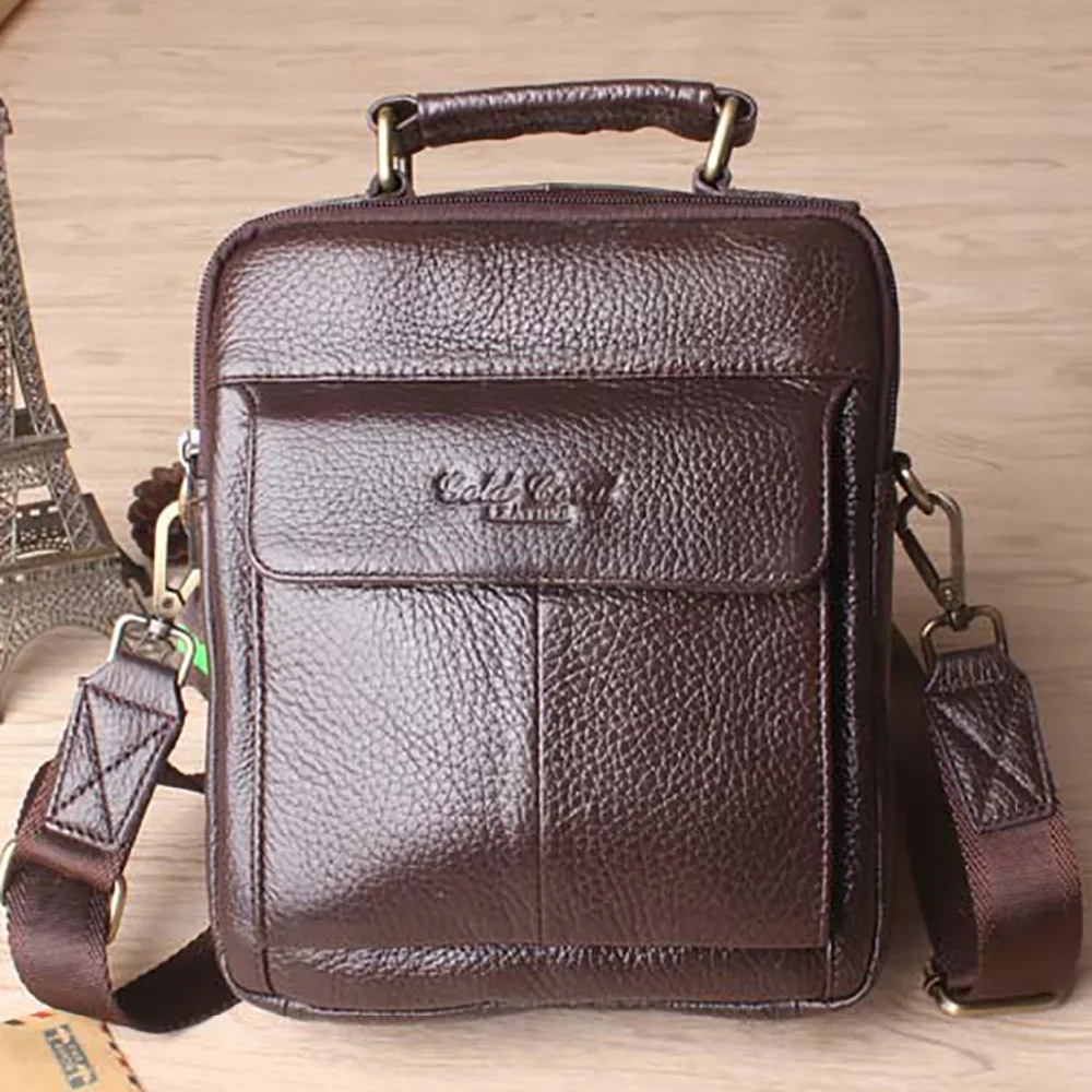 Famous Brand Men Handbag Genuine Leather Business Tote Bag High Quality ...