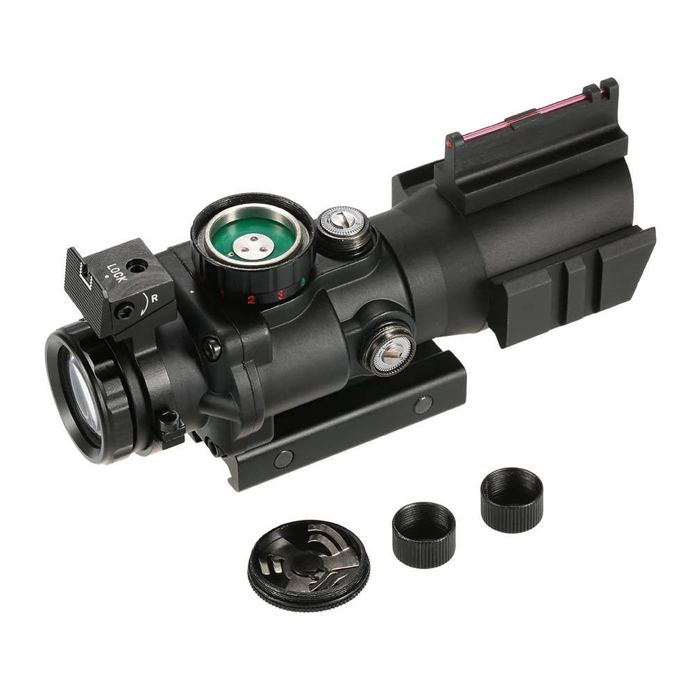 4x32 Outdoor Tools Hunting Scope Prism Red/Green/Blue Tri-Illuminated ...