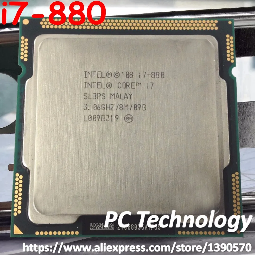 Origina Intel Core i7-880 CPU 3.06GHz 8M Quad-Core LGA1156 45nm 95W i7 ...