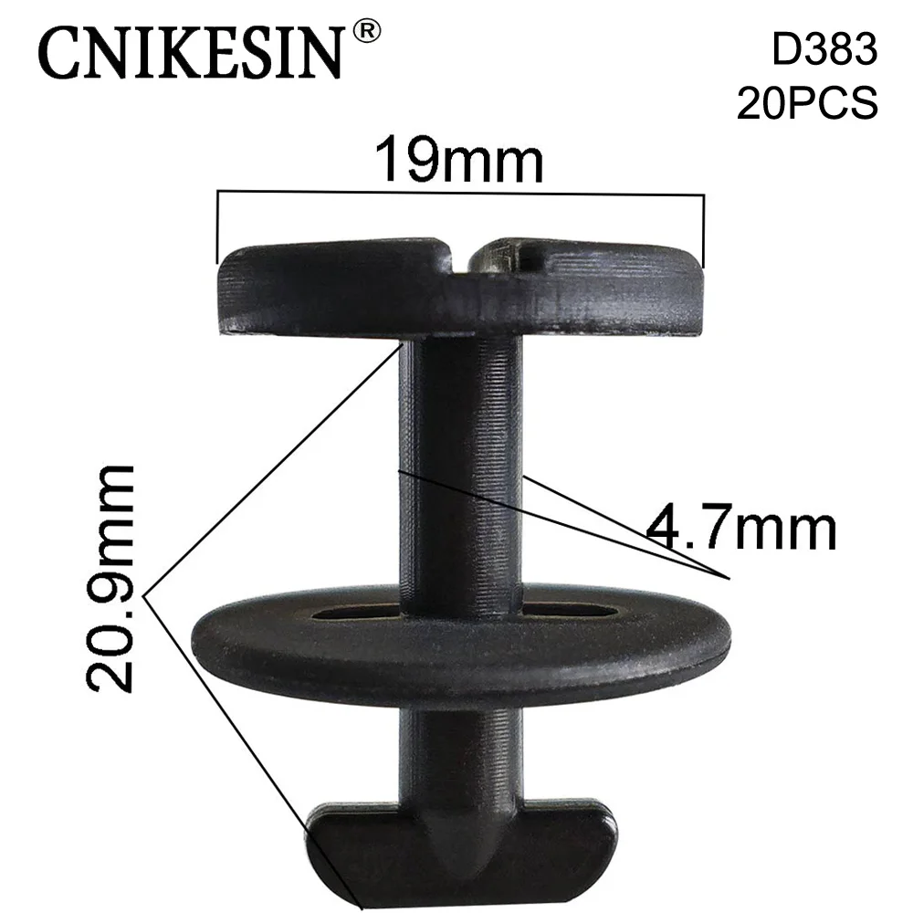 CNIKESIN D383 20PCS Auto Foot Pad Carpet Fixed Rivet Clip Car Fasteners ...