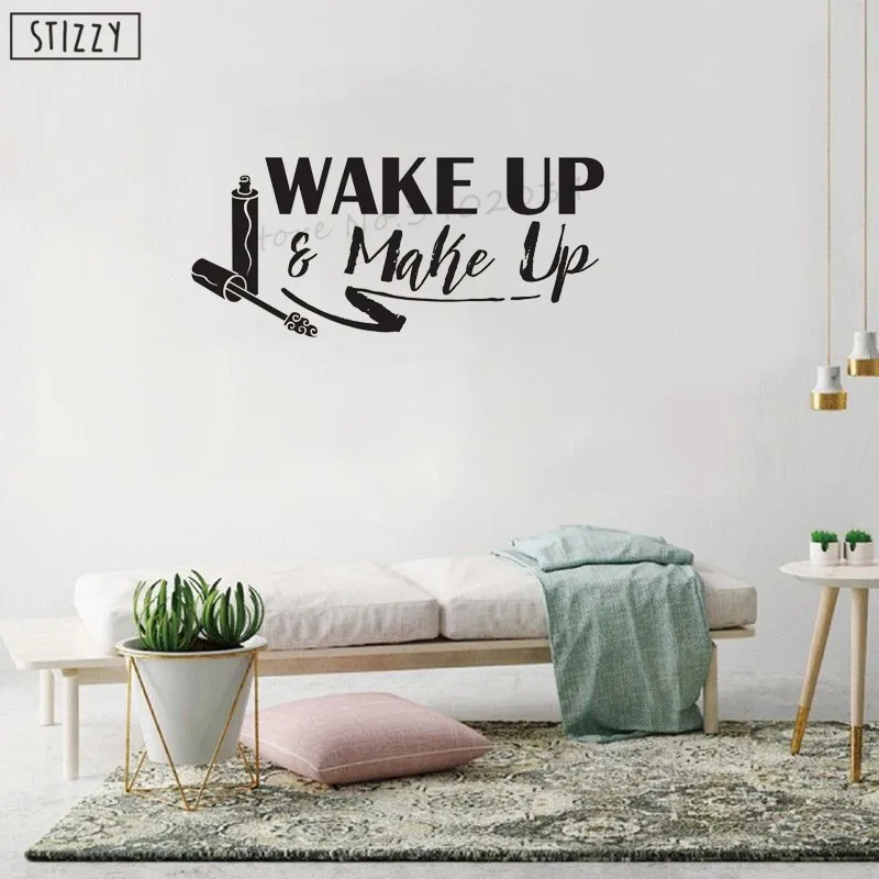 STIZZY Wall Decal Girls Beauty Salon Wall Sticker Quote Wake Up And ...