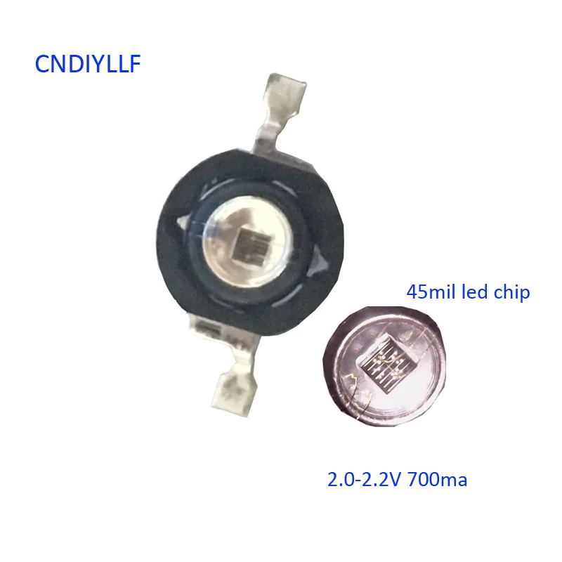 10 pcs LED IR Diode 3W 850nm 700ma Diode Chip Black LEDs Infrared Deep ...