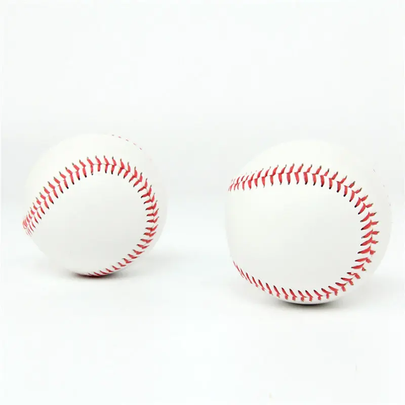 Baseball,Balle de base-ball dure en PVC,9 pouces,faite à la main ...