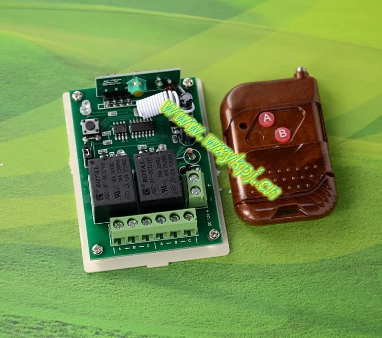 NEW DC12V 10A 2 CH RF Wireless Remote Control Momentary Toggle Latched ...