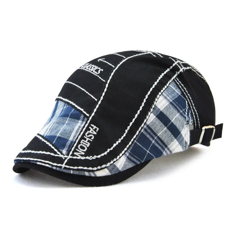 JAMONT-100-Cotton-Casual-Beret-Visor-Caps-for-Men-Women-Spring-Summer ...