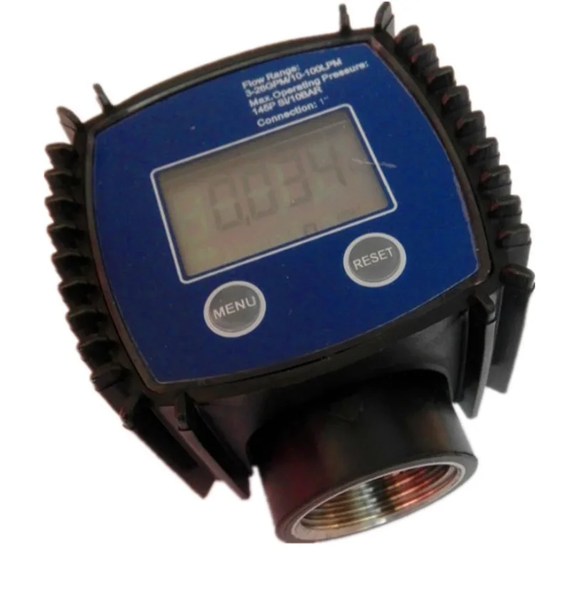 Female BSPP K24 Digital Turbine Flow Meter Chemical Diesel Kerosene Oil ...