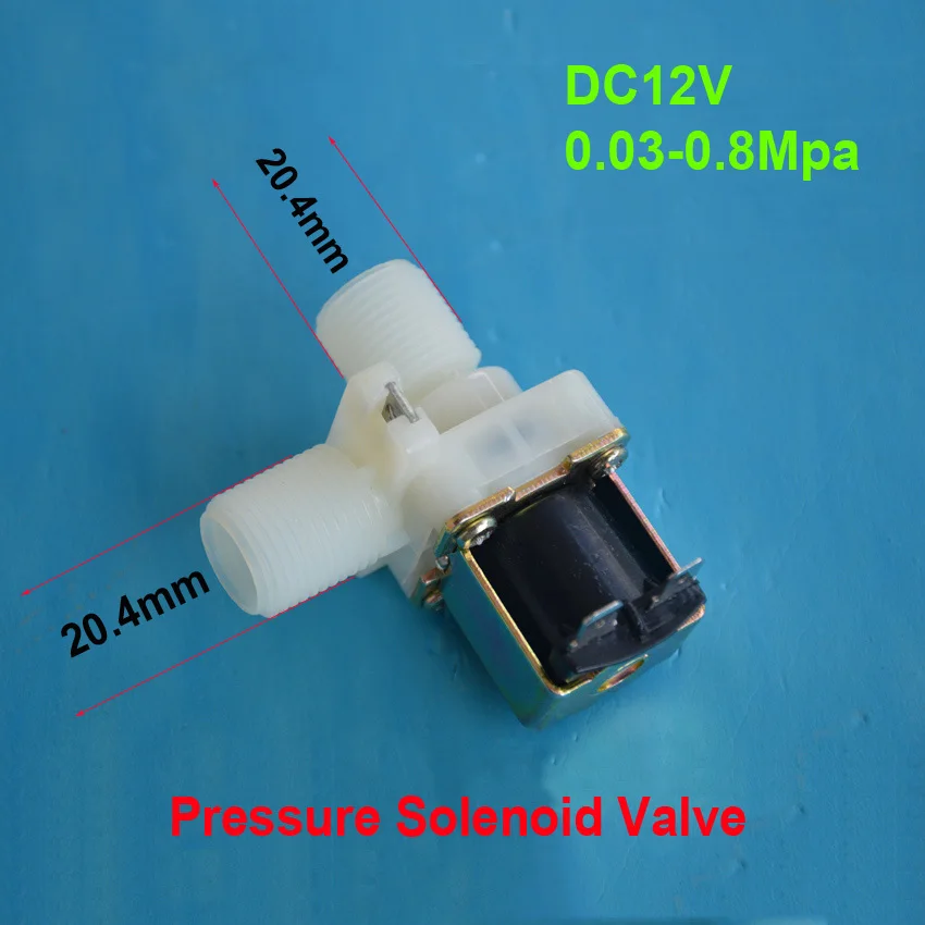 Electric Solenoid Valve Magnetic Screw thread Vertical flow Water Air ...