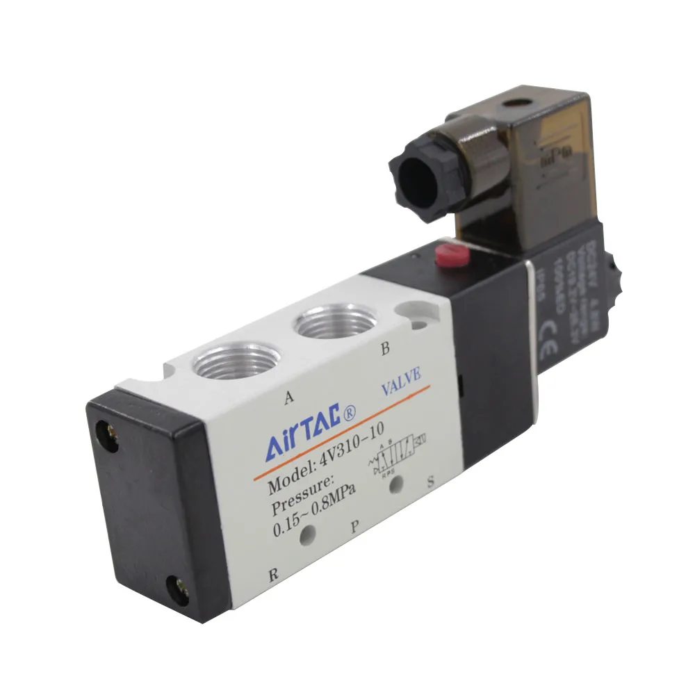 Aliexpress.com : Buy DC 24V 3/8" BSP 5 Port 2 Position Pneumatic ...
