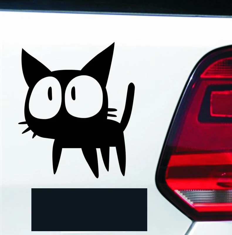 15 cm * 12 cm ojos grandes gato coche pegatina estilo divertido coche ...