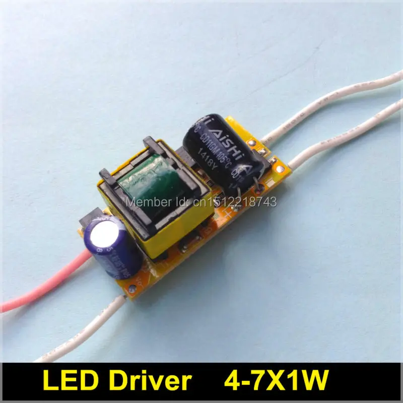 50 pcs/lot 4W 5W 6W 7W LED Driver 4 7X1W 85 265V for led buld lamp high ...