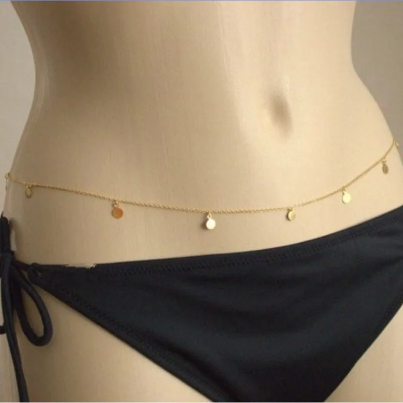New Arrival Sexy Ladies Belly Chains Lovely Round Crystal Pearl Body