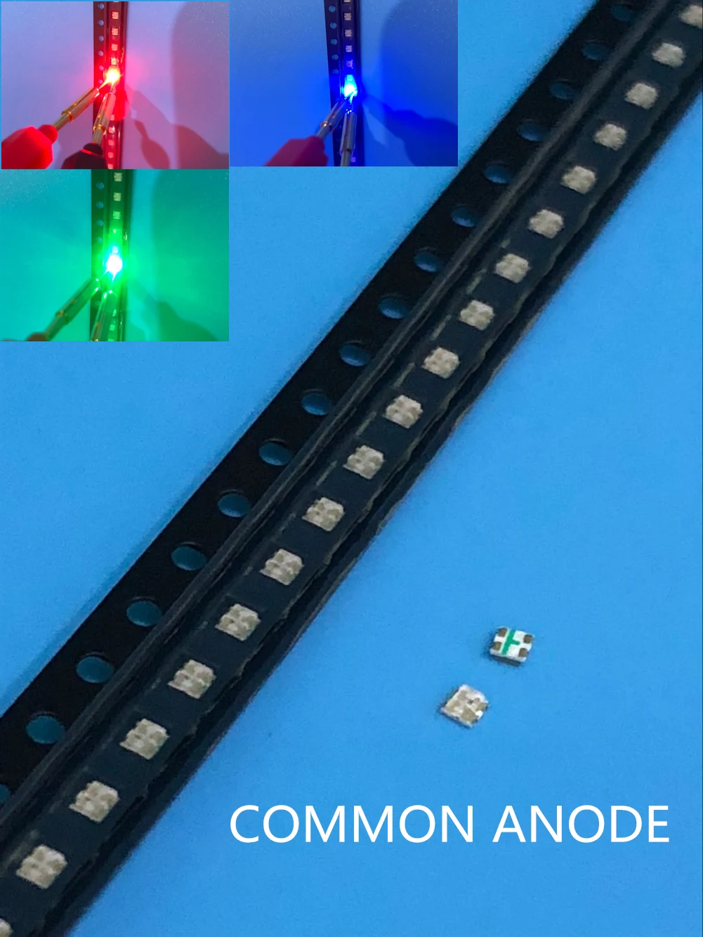 BIN 2 200PC/Lot SMD 0603 RGB Full Color 0805 Red/Green/Blue Common ...