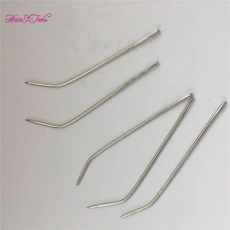 50pcs J Type Hair Weaving Needles For Sewing Hairweft 60cm Long ...