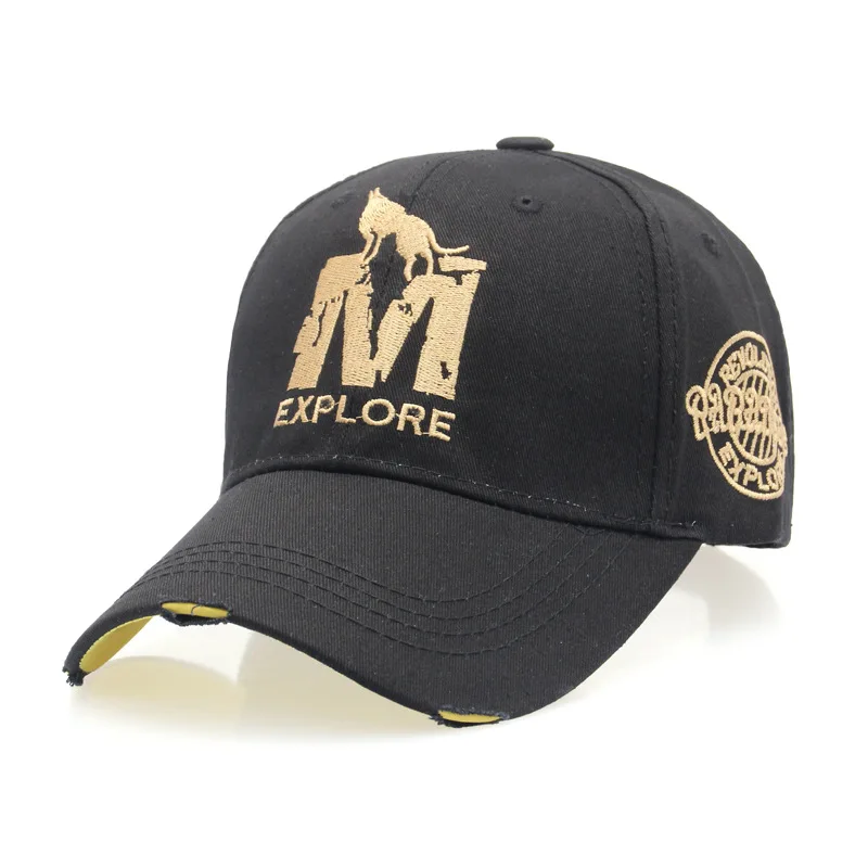 New-Casual-Summer-Hat-Audlt-Men-Hip-Hop-Baseball-Cap-M-Letter-Wolf ...