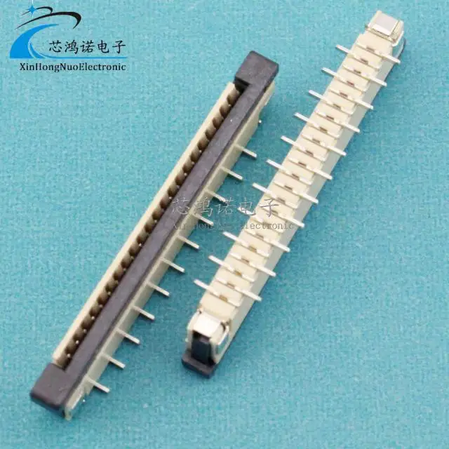 FFC / FPC flat flexible cable outlet cable connector 1.0mm 22P stand ...
