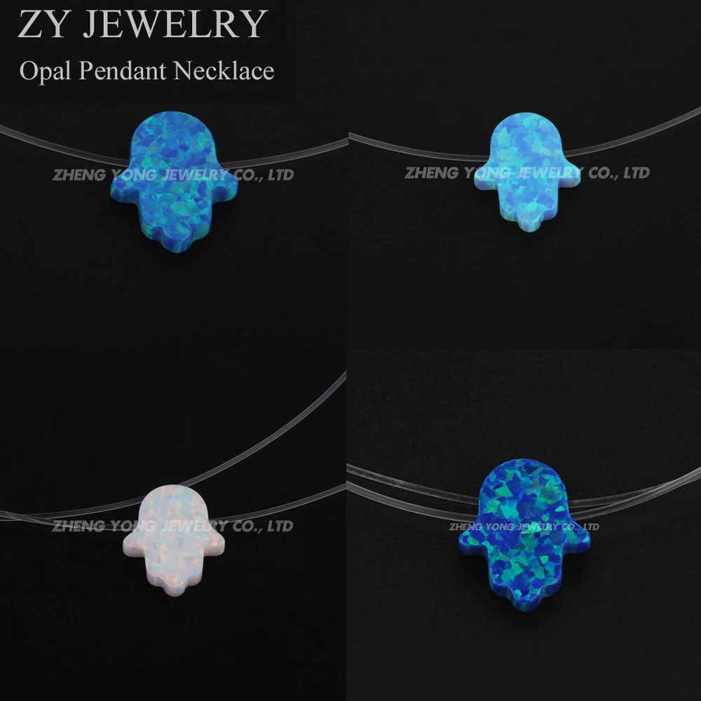 France Popular Invisible Illusion Nylon Floating Chain Hamsa Opal ...
