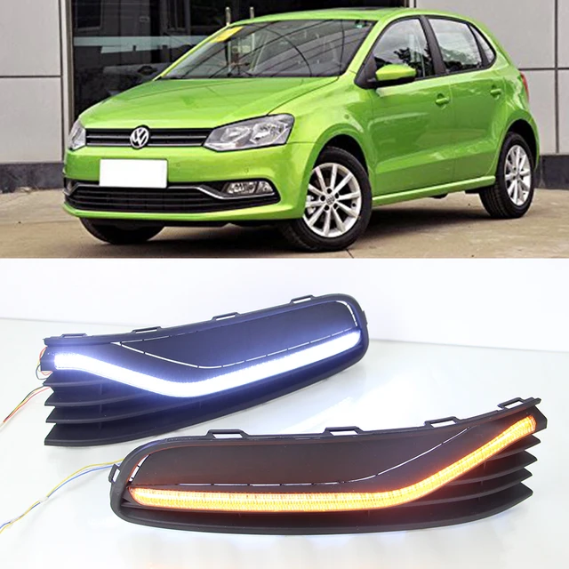 LED DRL for VOLKSWAGEN POLO 2014~ 2016 Daytime Running lights External ...