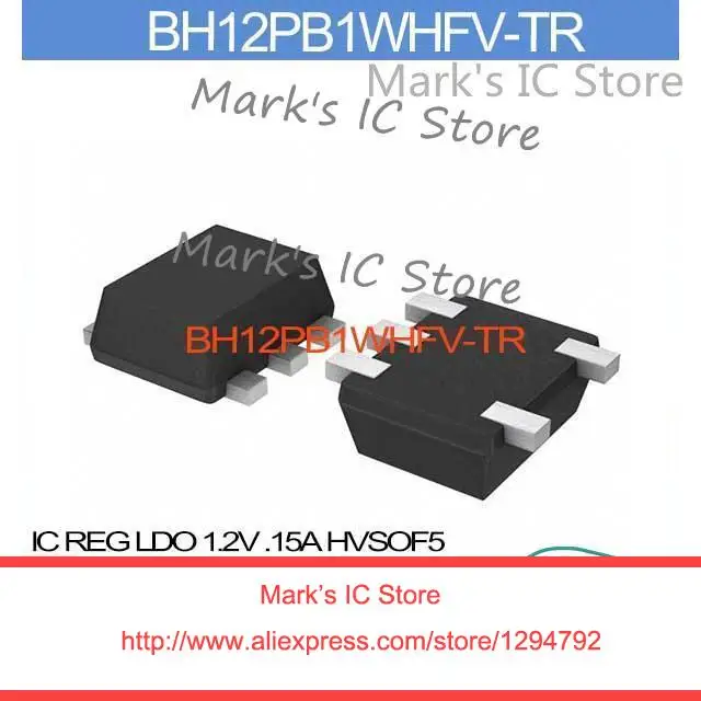 BH12PB1WHFV TR IC REG LDO 1.2V .15A HVSOF5 BH12PB1WHFV Semiconductor ...