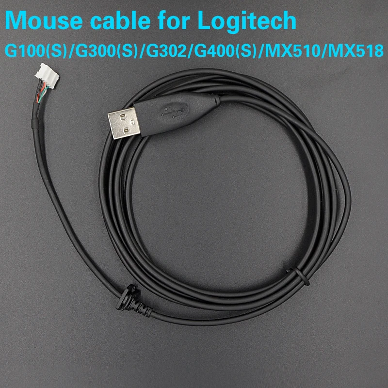 Cable de ratón para logitech G100, GPRO, G102, G300, G300S, G302, G400 ...