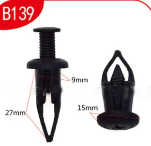 B139 For Toyota Car Body Plastic Push Pin Rivet Fasteners Clip 1000Pcs ...