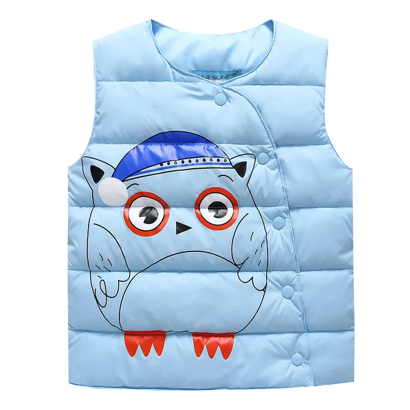 AOSTA BETTY Children Boys Girs Outwear Solid Color Cartoon Sleeveless ...