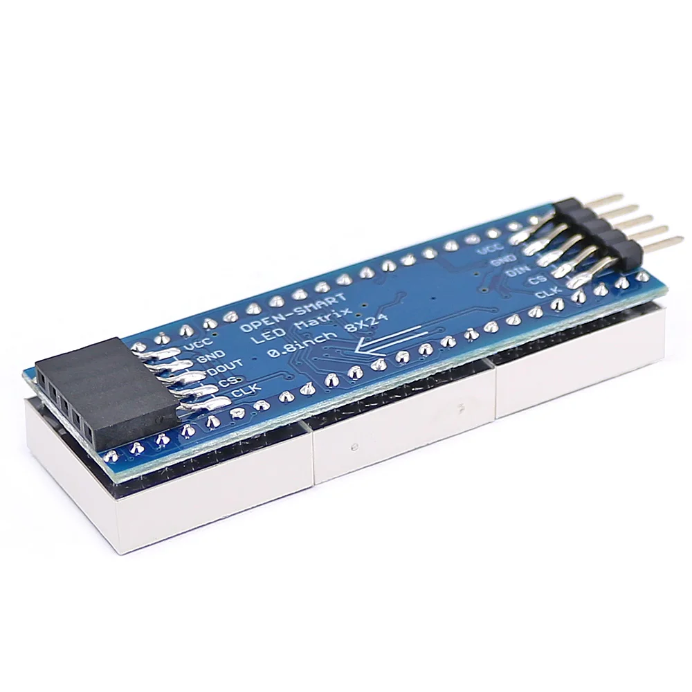 Red /Yellow /Green /Blue LED Dot Matrix 0.8 inch 8 * 24 Cascadable ...