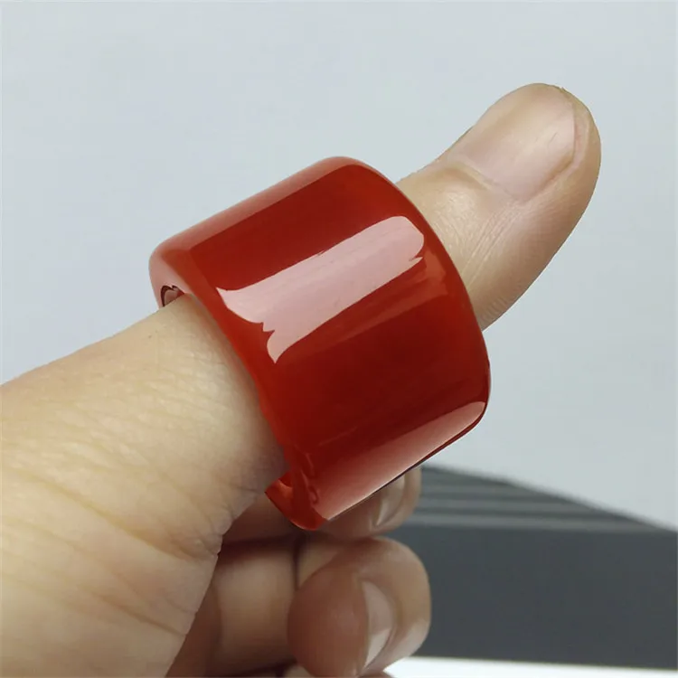 Natural stone finger ring of stone thumb unique finger pull Fashion ...