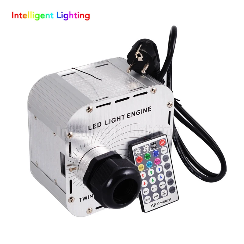 32W Twinkle Flash RGBW LED Fiber Optic Light engine 28key RF remote in ...