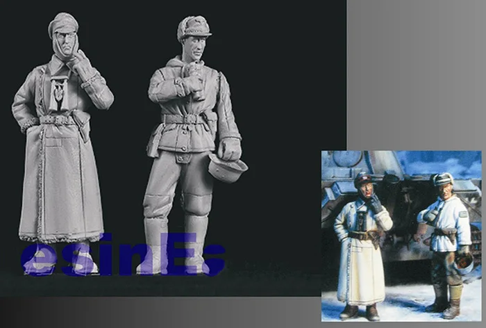 New Unassembled 1/35 soldiers front 1943 soldier figure Resin Kit DIY ...