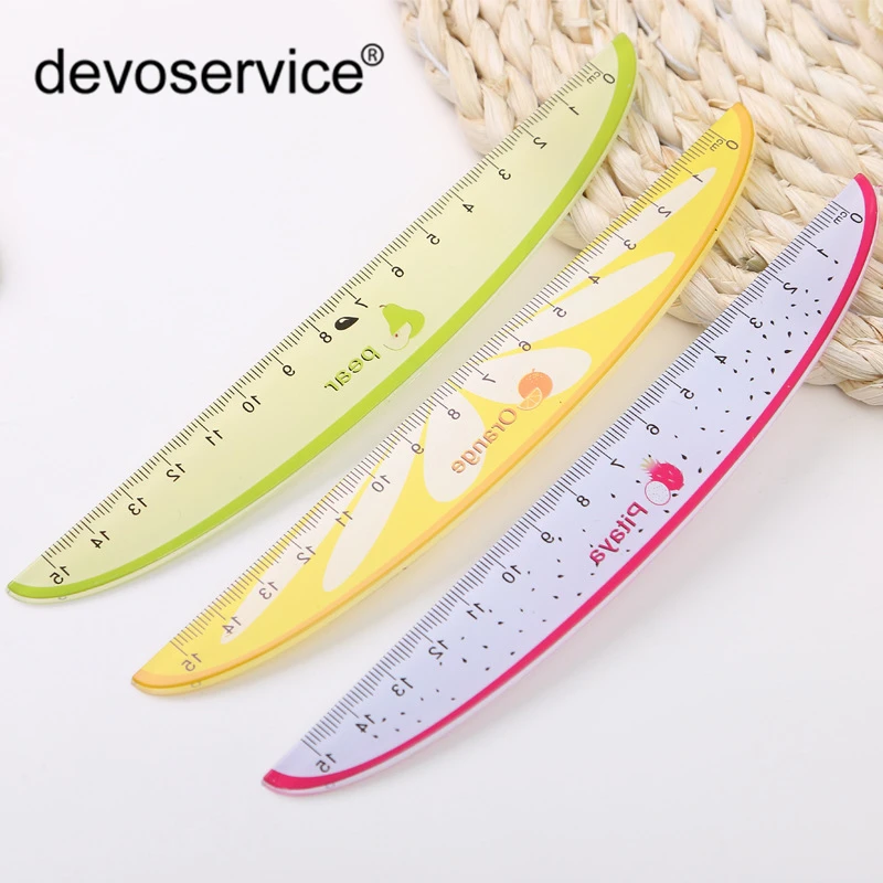1PC Kawaii Fruit Ruler 15cm Cartoon Plastic Straight Ruler For Kid ...