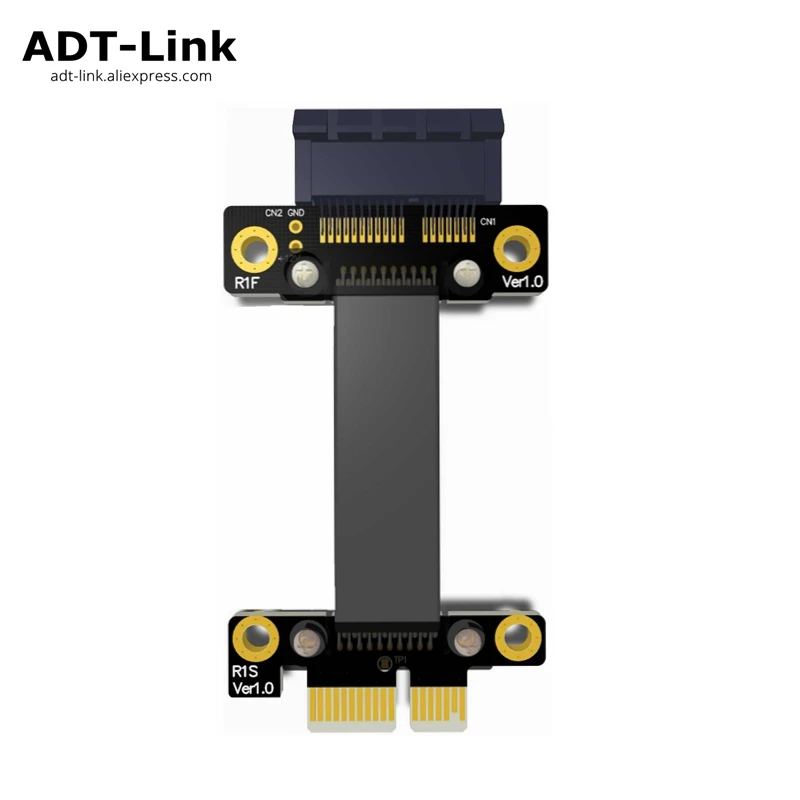 PCIe 3.0 x1 to x1 Extension cable EMI Shielding 8G/bps High speed PCI ...