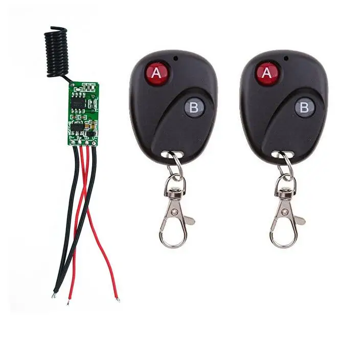2017 Wireless Micro Remote Control Switch Mini Receiver 3.5v 3.7v 4.5v ...