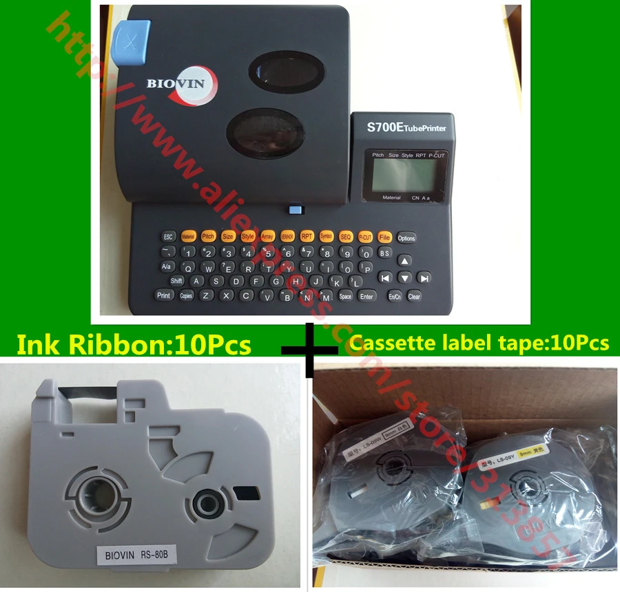BIOVIN طابعة أنبوبية S700E ، يمكن توصيلها بالكمبيوتر ، وأنبوب انكماش ...