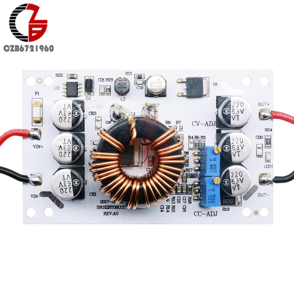Generic 600w 10a Dc-dc Step Up Boost Converter Module 12v 24v 36v 48v ...