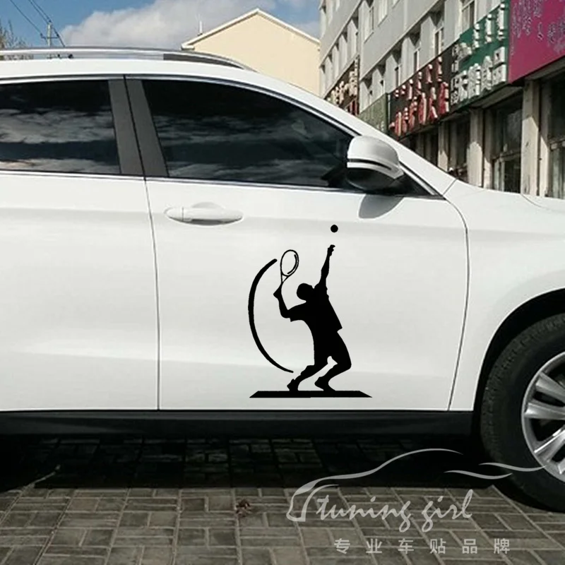 Car Stickers Tennis Tennis-service-caused Sports Creative Decals For ...