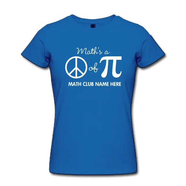 Womens Math's A Math Club Name Here Pattern Vintage short sleeve ...
