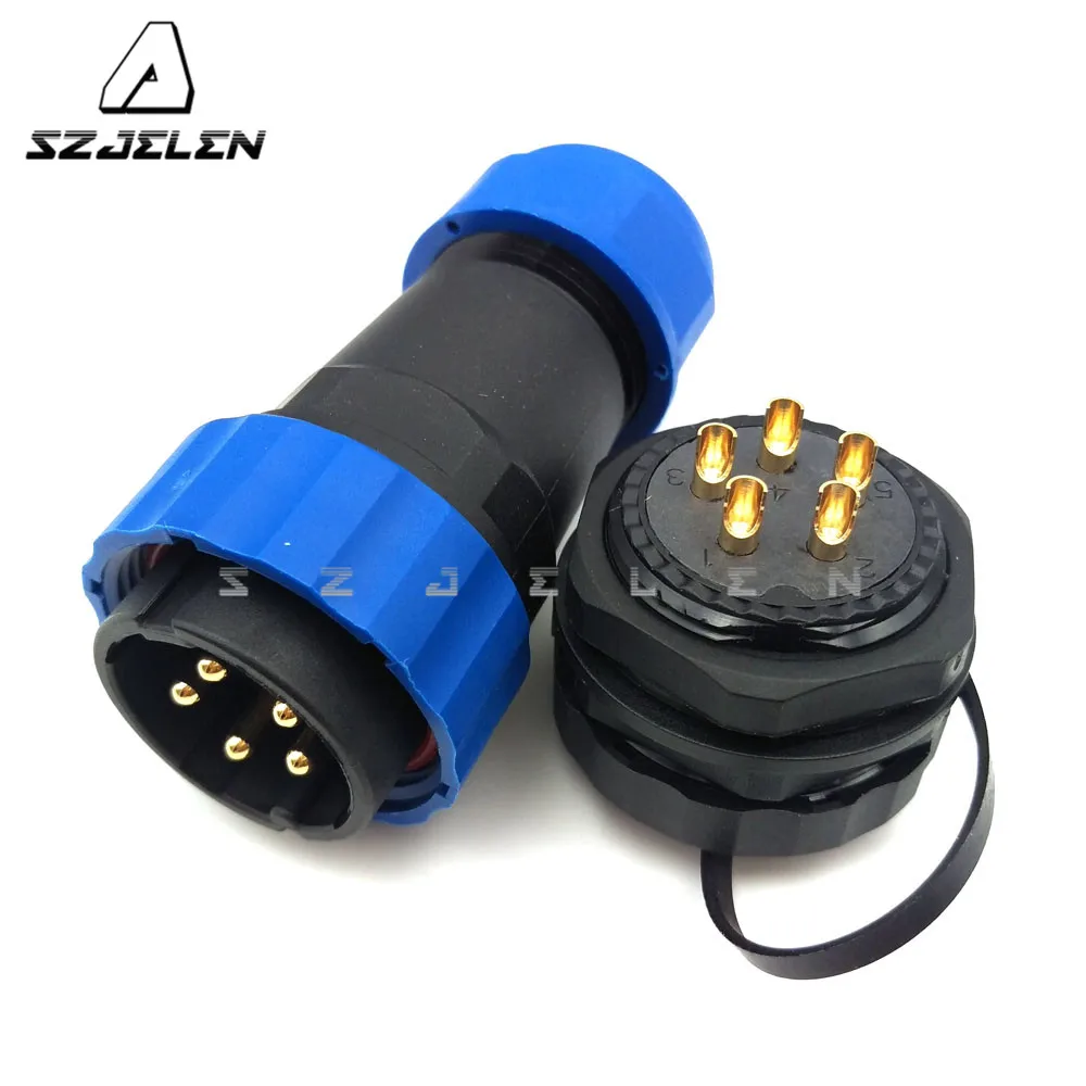 Sd28tp-zm , 5 Pin Waterproof Connector,ip68,cable Connector,plug And ...