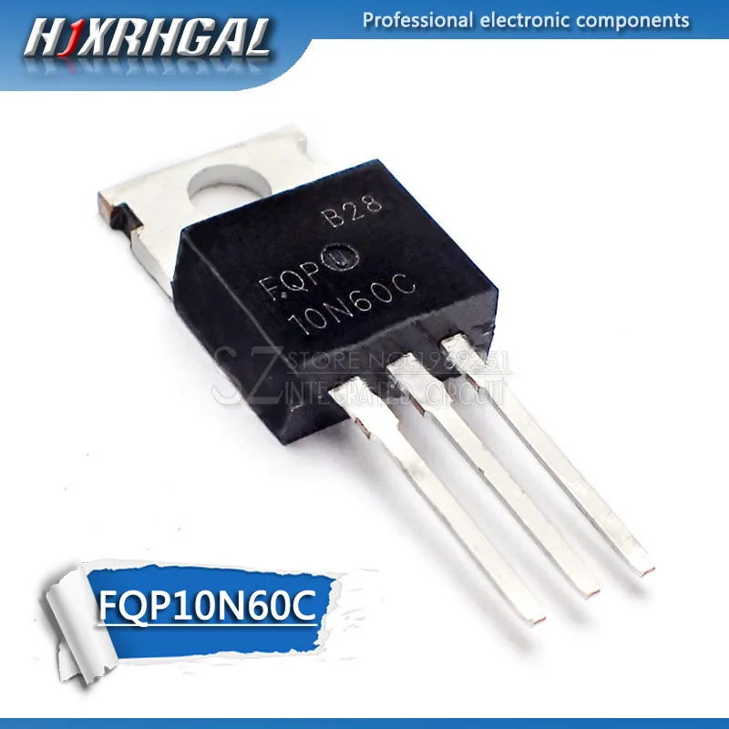 10pcs FQP10N60C TO 220 10N60C 10N60 TO220 transistor|Integrated ...