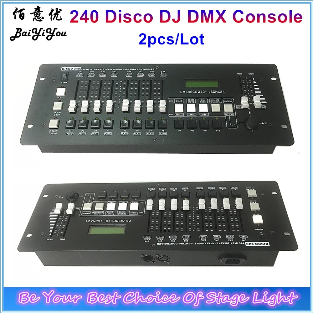 2x-Disco-240-Controller-16CHx24-DMX512-Intelligent-Light-Controller-240 ...