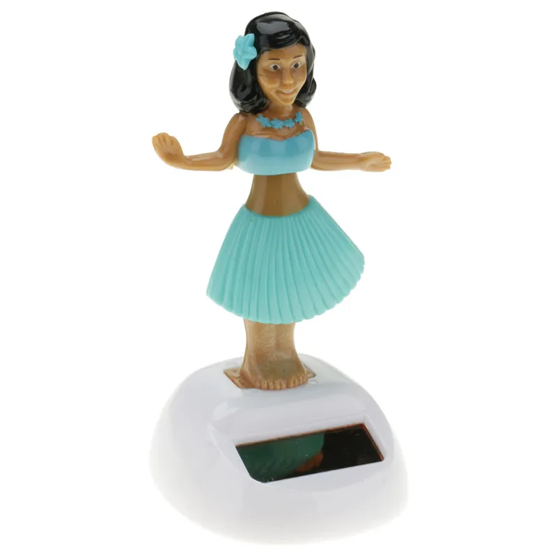 Plastic Solar Powered Hawaii Hula Girl Swinging Dancing Toy Car Home ...