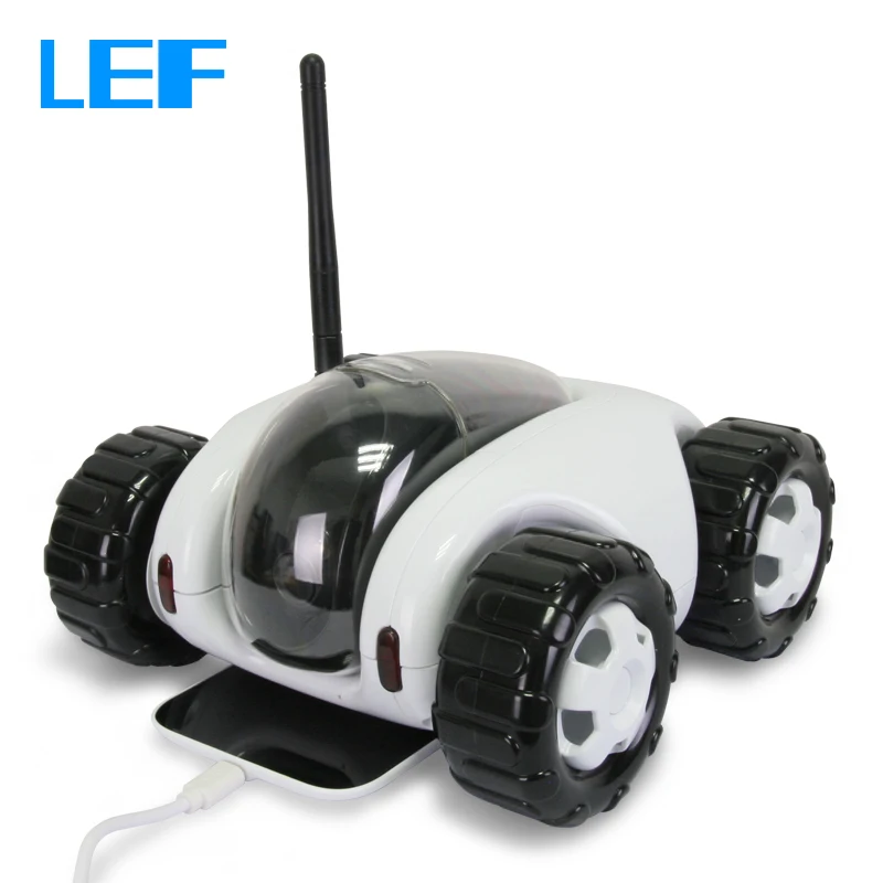 Lef Wireless Wifi Rc Monitor Car Moving Robot Ip Camera Smart Phone Remote Control Wireless