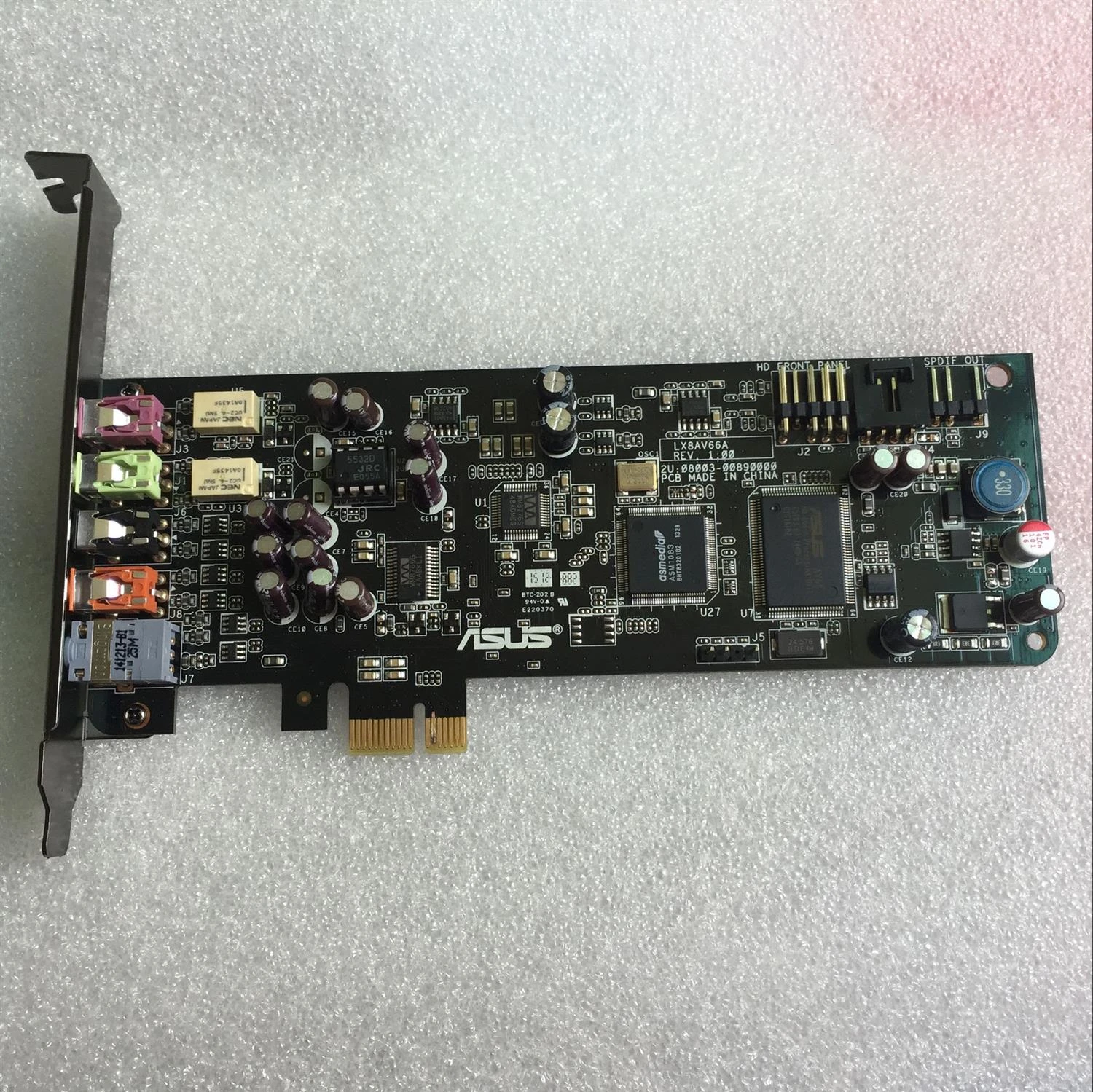 (사용) 아수스 Xonar DSX 사운드 카드 7.1 채널 PCI E 인터페이스, 100% 테스트 좋은!|sound card ...
